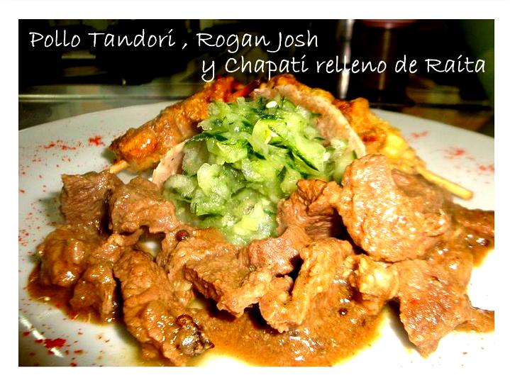 Pollo Tandori, Rogan Josh y Chapati relleno de Raita :: Lic. Daniela ...